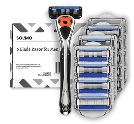 Solimo 5-Blade MotionSphere Razor + 16 Refill ... - Ben's Bargains