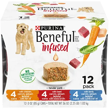 24-Pack Purina Beneful Infused Pate Wet Dog Food ... - Ben's Bargains