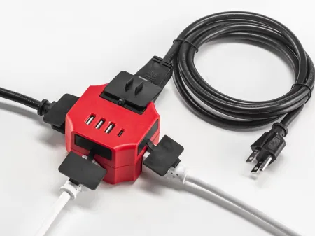 Hyper Tough 3-in-1 Power Hub w/ 6' Extension Cord ... - Ben's Bargains